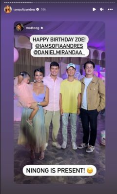 Zoe Turns Three! Sofia Andres and Daniel Celebrate Big Day