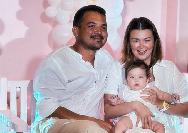 Angelica Panganiban & Gregg Homan At Amila's Baptism