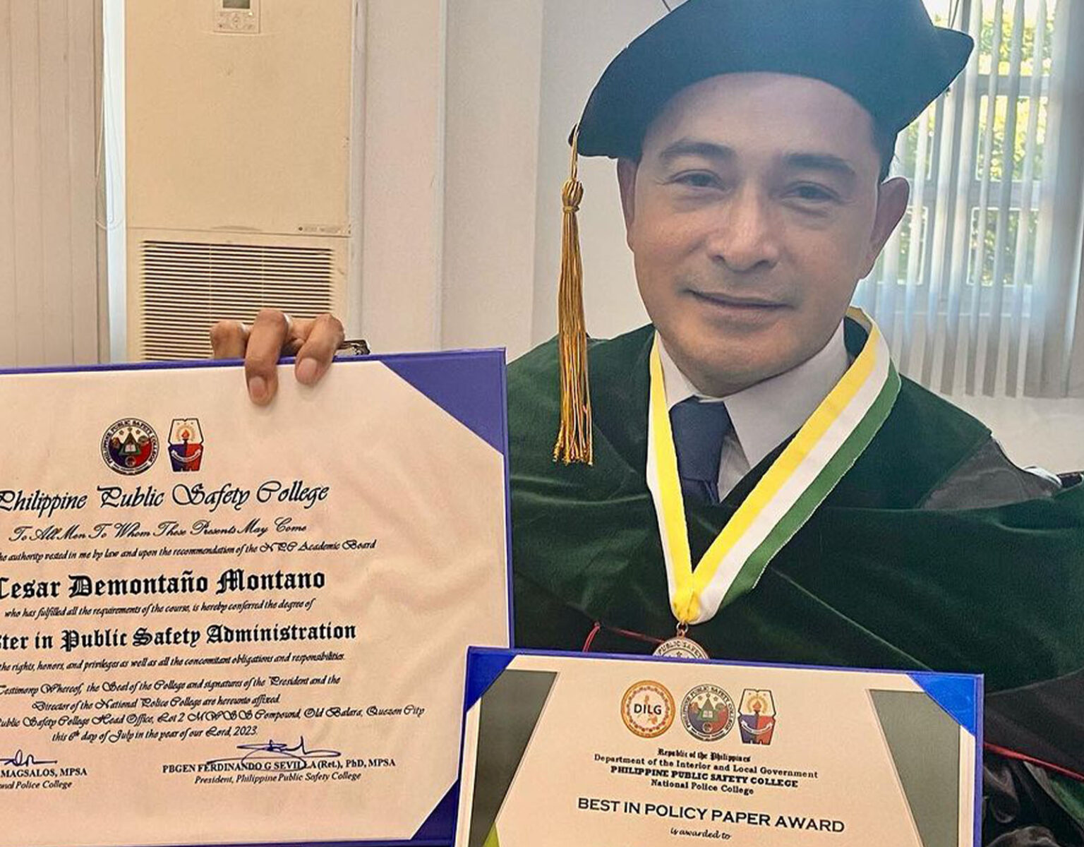 PHOTOS: Cesar Montano Graduates With a Master's Degree at 60