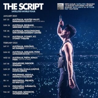 The Script Brings Satellites Tour to Manila in 2025