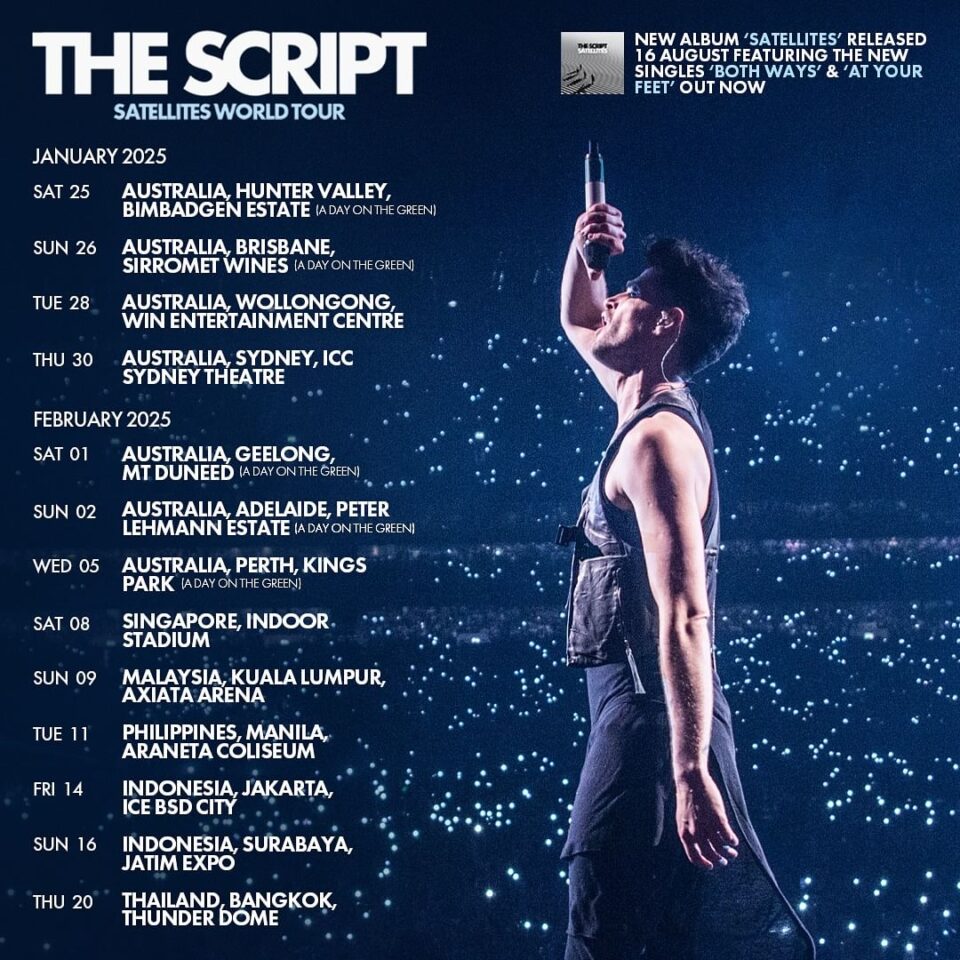 The Script Brings Satellites Tour to Manila in 2025