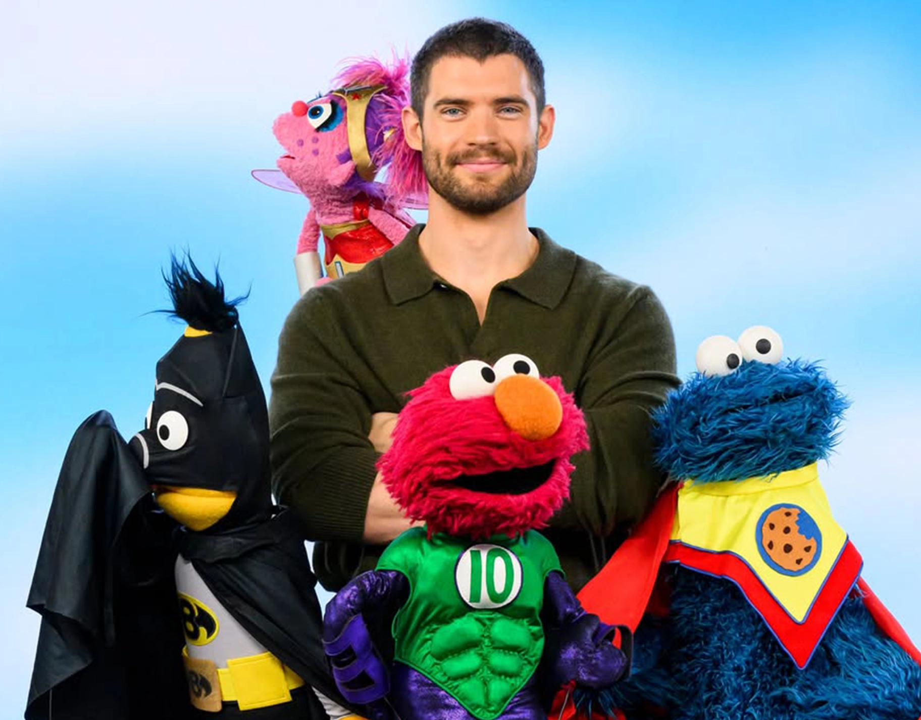 When Superheroes Meet Muppets On Sesame Street